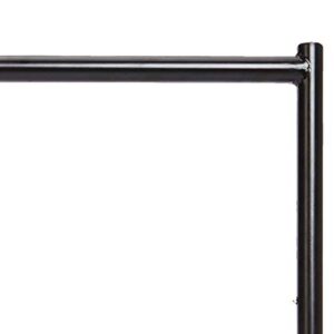 Amazon Basics Heavy Duty Rolling Garment Rack, Hanging Clothes Organizer Rail for Display and Storage, 72 x 60 Inches - Black