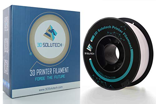 3D Solutech - PREPLAWHITE Real White 3D Printer Premium PLA Filament 1.75MM Filament, Dimensional Accuracy +/- 0.03 mm, 2.2 LBS (1.0KG)