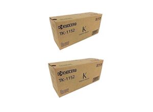 tk1152 genuine kyocera toner cartridge 2 pack, 1t02rvouso, 3000 page-yield per ctg, black