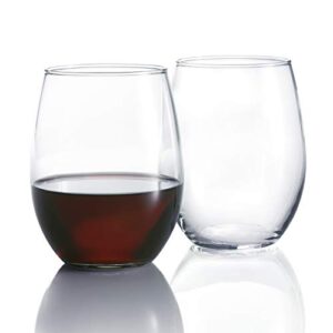 Luminarc Arc International Cachet Stemless Wine Glass, 21 Ounce, Set Of 4, Clear