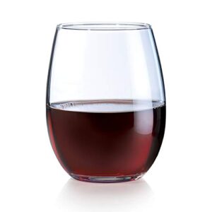 Luminarc Arc International Cachet Stemless Wine Glass, 21 Ounce, Set Of 4, Clear