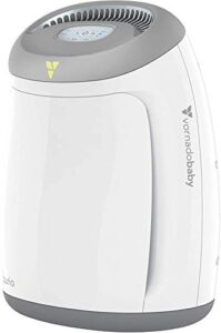 vornadobaby purio nursery air purifier with true hepa filter, safety features, and soothing glow