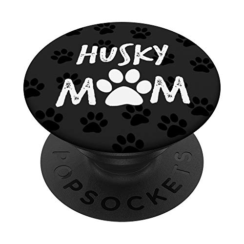 Husky Mom Womens phone accessory animal lover dog gift PopSockets PopGrip: Swappable Grip for Phones & Tablets