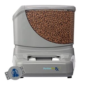 portionpro rx automatic pet feeder (for both cats and dogs) - prevents food stealing and delivers scheduled meals