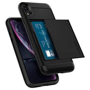 spigen slim armor cs case compatible with iphone xr - black