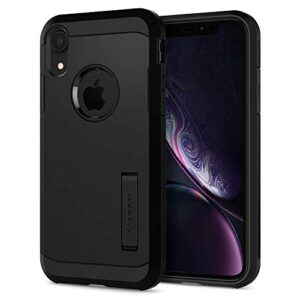 spigen tough armor case compatible with iphone xr - black - 6.1 inches