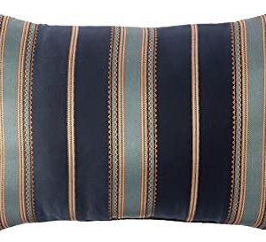 Five Queens Court Palmer Boudoir Decorative Throw Pillow, Teal, 21X15