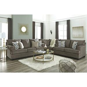 Signature Design by Ashley Dorsten Contemporary Queen Sofa Sleeper with 4 Throw Pillows, Gray