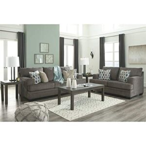 Signature Design by Ashley Dorsten Contemporary Queen Sofa Sleeper with 4 Throw Pillows, Gray