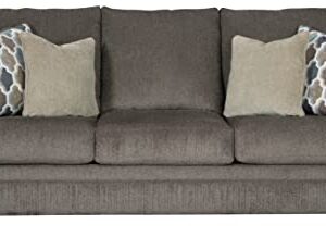 Signature Design by Ashley Dorsten Contemporary Sofa with 4 Throw Pillows, Gray