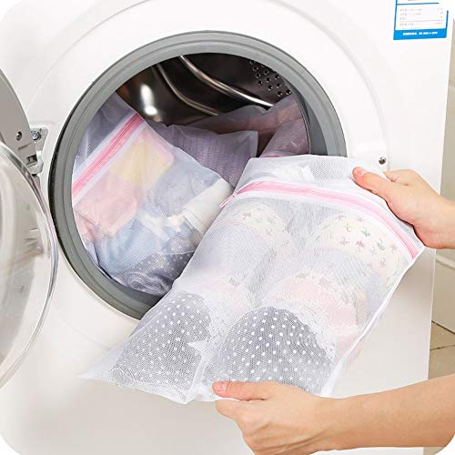 Eboxer Mesh Laundry Bags for Delicates Wash Bags for Lingerie Blouse Hosiery Stocking Underwear Bra Sock and Other Large/Small Laundry in The Washing Machine (Fine Mesh - 50 x 60cm)