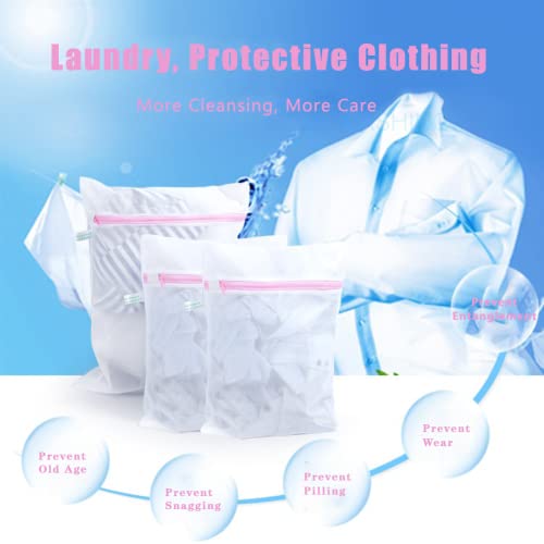 Eboxer Mesh Laundry Bags for Delicates Wash Bags for Lingerie Blouse Hosiery Stocking Underwear Bra Sock and Other Large/Small Laundry in The Washing Machine (Fine Mesh - 50 x 60cm)