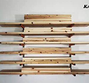 KASTFORCE KF1006 Lumber Storage Rack 6-Level System 110 lbs (50kg) per Level with Durable Sheet Metal Screws, Wood Rack, Workshop Rack