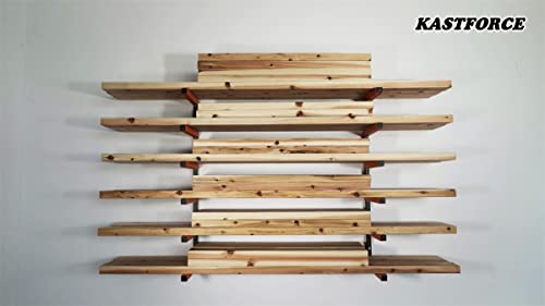 KASTFORCE KF1006 Lumber Storage Rack 6-Level System 110 lbs (50kg) per Level with Durable Sheet Metal Screws, Wood Rack, Workshop Rack