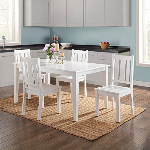 Better Homes and Gardens Bankston Dining Chair, Set of 2, White