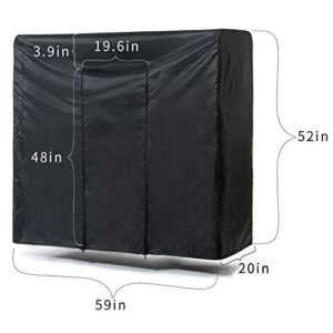 59" Garment Rack Cover,Garment Bags For Hanging Clothes,Clothes Rack Cover,Hanging Garment Bags For Closet Storage,Portable Clothes Rack Cover with 2 Durable Zipper,Garment Bag For Storage Suit Dress