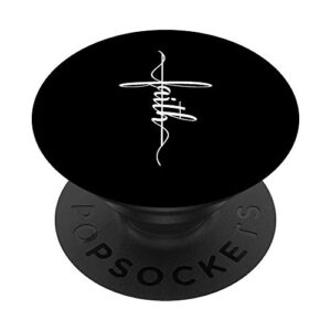 christian gift - proudly show your faith love for god popsockets popgrip: swappable grip for phones & tablets