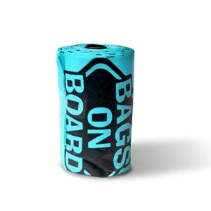 Bags on Board Odor Control Dog Poop Bags and Dispenser | Ocean Breeze Scent | 9 x14 Inches, 900 Waste Pickup Bags