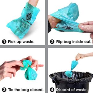 Bags on Board Odor Control Dog Poop Bags and Dispenser | Ocean Breeze Scent | 9 x14 Inches, 900 Waste Pickup Bags