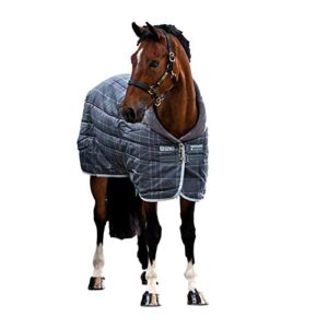 horseware, rhino, original stable heavy vari-layer, charcoalcoal/grey/white check & grey, 75