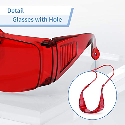 Dental Eyewear for Teeth Whitening Light, Eye Shield Safety Glasses LED Protective Goggle