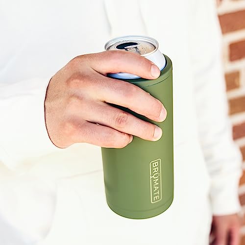 BrüMate Hopsulator Juggernaut Can Cooler Insulated for 24oz  / 25oz Cans | Can Coozie Insulated Stainless Steel Drink Holder for Beer, Tea, and Energy Drinks (Aqua)