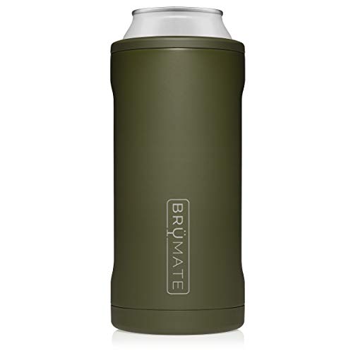 BrüMate Hopsulator Juggernaut Double-walled Stainless Steel Insulated Can Cooler For 24 Oz And 25 Oz Cans (OD Green)