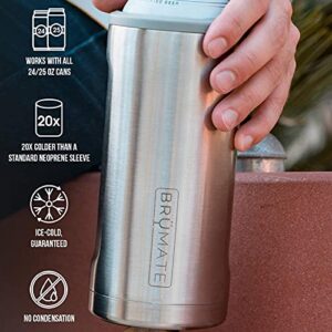 BrüMate Hopsulator Juggernaut Double-walled Stainless Steel Insulated Can Cooler For 24 Oz And 25 Oz Cans (OD Green)