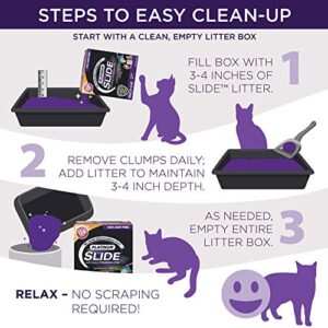 Arm & Hammer Platinum SLIDE Easy Clean, Clumping Litter, Multi-Cat, 37 Lbs