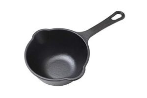 victoria cast iron sauce pan. 0.45qt sauce pot seasoned with 100% kosher certified non-gmo flaxseed oil.