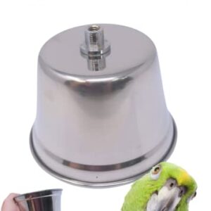 Bonka Bird Toys 800128 Parrot Stainless Steel Water 16oz Cup Cage Seed Feed Bowl