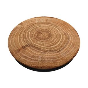 Tree Rings Cut Cross Section of Tree Design PopSockets PopGrip: Swappable Grip for Phones & Tablets