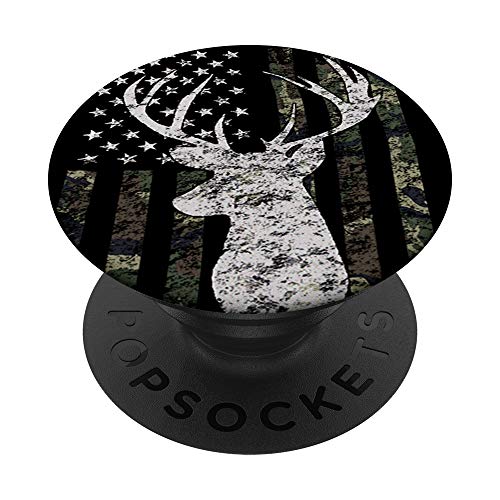 Buck Deer Hunting Camouflage Flag PopSockets PopGrip: Swappable Grip for Phones & Tablets