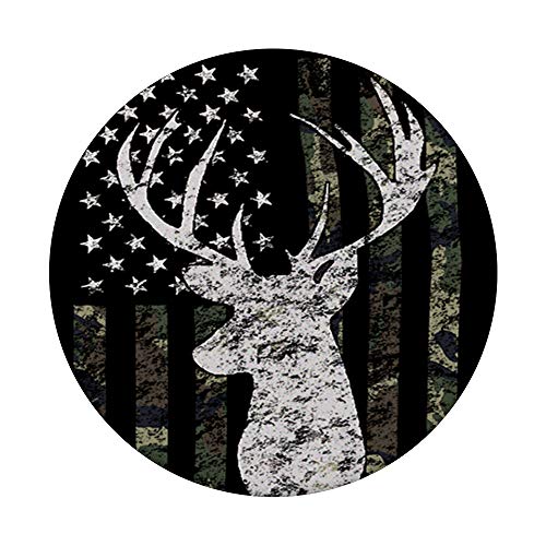 Buck Deer Hunting Camouflage Flag PopSockets PopGrip: Swappable Grip for Phones & Tablets