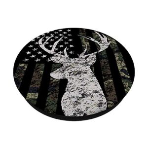 Buck Deer Hunting Camouflage Flag PopSockets PopGrip: Swappable Grip for Phones & Tablets