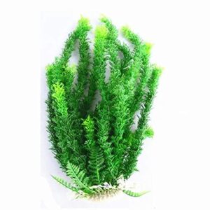 1pc green large aquarium plants plastic fish tank plants aquarium decor 16.5 inches