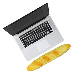 Memory Foam Keyboard Wrist Rest Pad,Soft Toast Bread Baguette Shape Anti-Skid Wrist Rest Support for Office,Computer,Laptop,Keyboard,Slow Bounces Back Foam for Easy Typing & Pain Relief