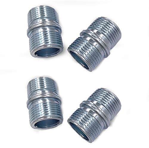 HOWDIA 1"/ 25.4mm Diameter Connectors for Coarse Thread 0.047"/1.2mm Thick Wire Shelving Poles, Pole Connector for Shelf Unit Replacement Parts Storage Shelves Part Metal Rack Updated Version, 4 Pack