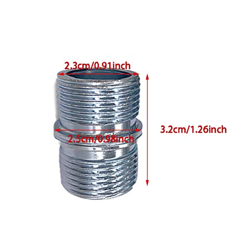 HOWDIA 1"/ 25.4mm Diameter Connectors for Coarse Thread 0.047"/1.2mm Thick Wire Shelving Poles, Pole Connector for Shelf Unit Replacement Parts Storage Shelves Part Metal Rack Updated Version, 4 Pack