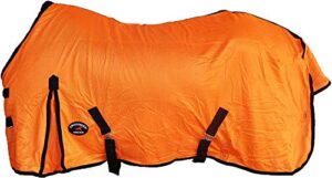 challenger 80" horse mesh summer flysheet spring airflow orange 7309