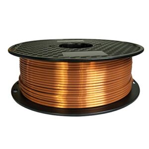 2.85 mm silk copper pla 3mm 3d printer filament 1kg 2.2lbs spool pla printing material silky shiny shine pla metal metallic red copper cc3d