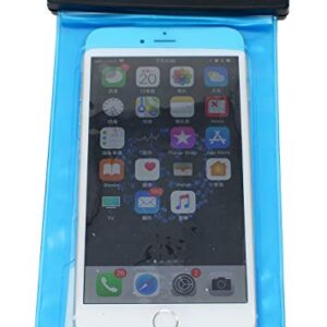 Adoretex Waterproof Case Dry Bag Pouch for Smartphone with Armband, 6"(PT-07) - Blue