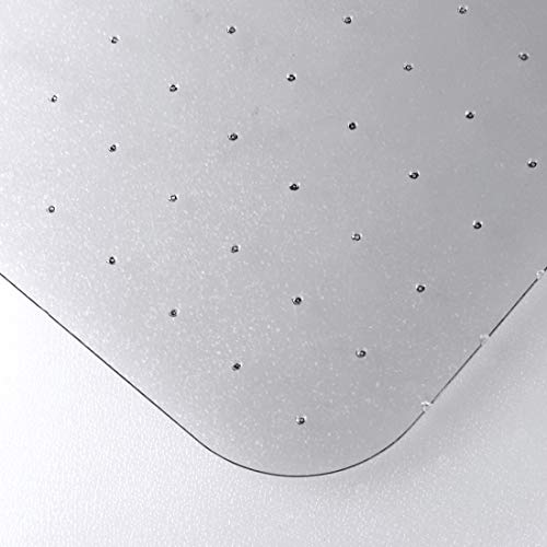 Amazon Basics Polycarbonate Office Chair Mat with Lip for Low to Medium Pile Carpet, ‎Rectangular, Clear, 47" x 35"