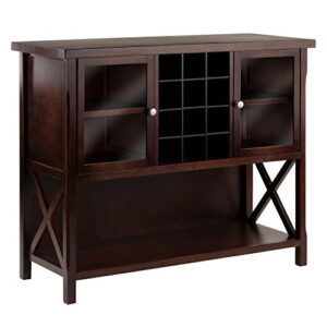 winsome xola buffet cabinet, cappuccino