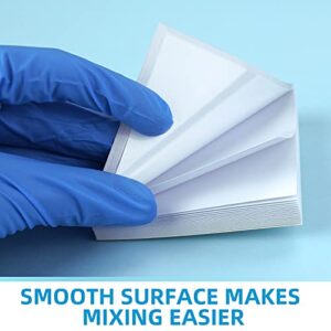 100 Sheets Dental Mixing Pads 2 Sides Paper 3"x3", Disposable Lab Mixing Papers Poly Coated for Dental Repairs & Fillings Material, Mixing Composites, Rubber Based and Silicate Materials