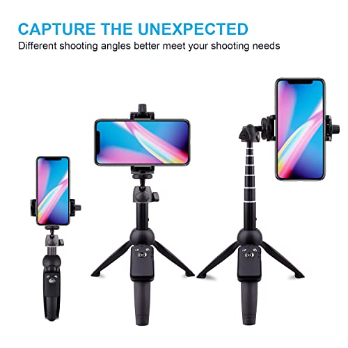 Phone Tripod, LATZZ 40 Inch iPhone Stand, Tripod for iPhone with Wireless Remote Control, Tripod for The iPhone 14/13/12/11 Pro/Xs MAX/XR/X/8/7P/Galaxy Note 20/S21/S20/S10, More