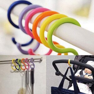 12pcs(2 Packs) S Shaped Colorded Plastic Hanging Hooks,Shirt/Towel/Dress/Clothes Hanger Hook Home Kitchen Accessories (12)