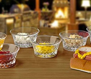 Godinger Bowl Set - Mini Crystal Prep, Dip, Dessert, Bar Dish Bowls - Set of 6, 2oz