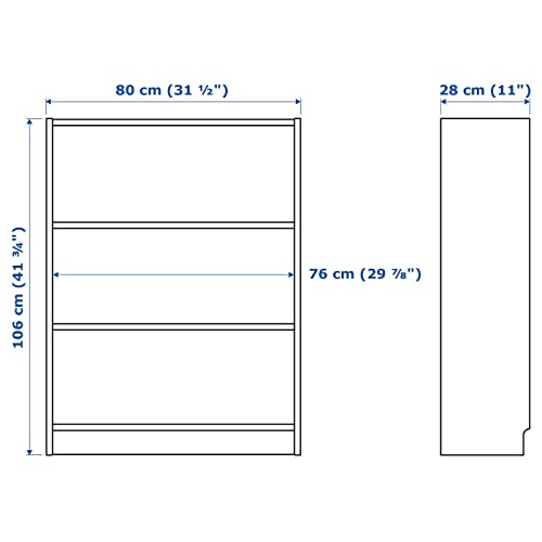 IKEA Billy Bookcase Birch Veneer 802.797.86 Size 31 1/2x11x41 3/4 "