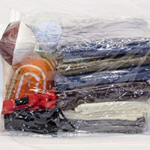 Clear Vinyl Zippered Storage Bags 15 x 18 x 12 Inch 10-Pack